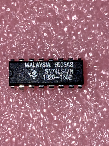 Texas Instruments SN74LS47N 1820-1602 IC Decoder/Demultiplexer TTL/LS ...