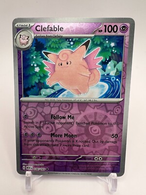 Clefable 036/165 NM / M - 151 Scarlet Violet Pokemon Card | eBay