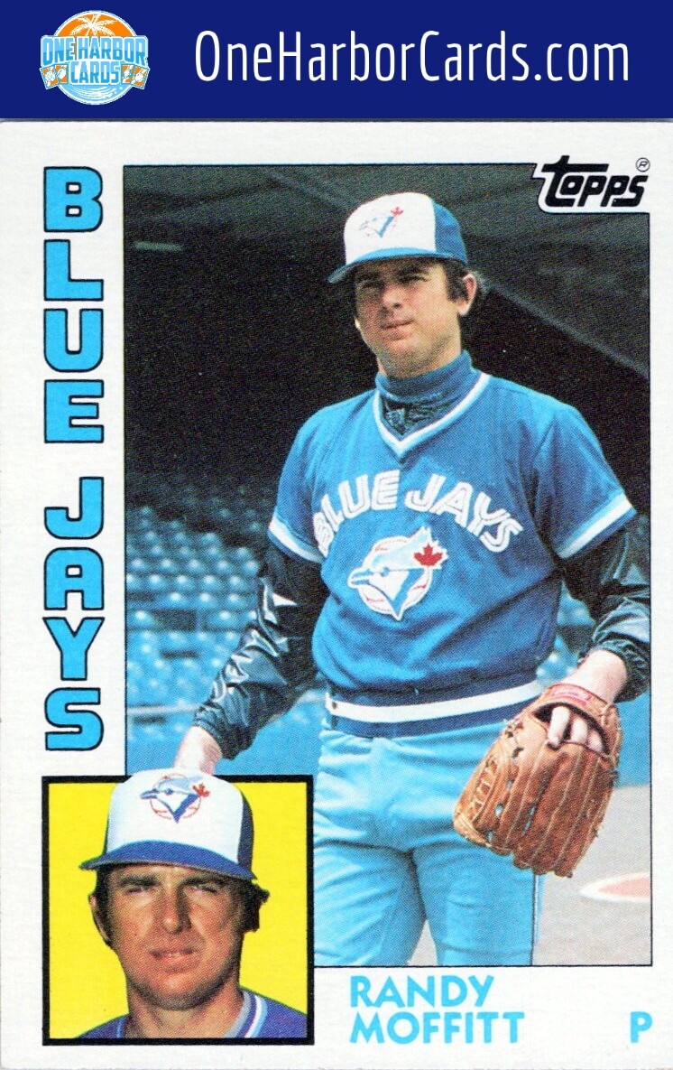 1984 Topps Toronto Blue Jays Baseball Card #108 Randy Moffitt | eBay