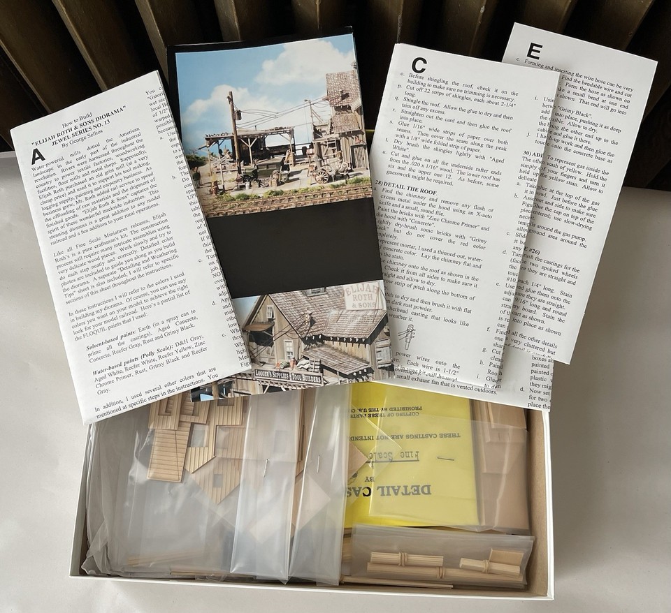 Fine Scale Miniatures HO Scale Elijah Roth & Sons Laser-Cut Building ...