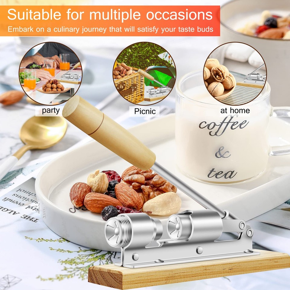 Nutcrackers for Nuts, Nut Crackers for Pecans, Heavy Duty Nut Cracking ...