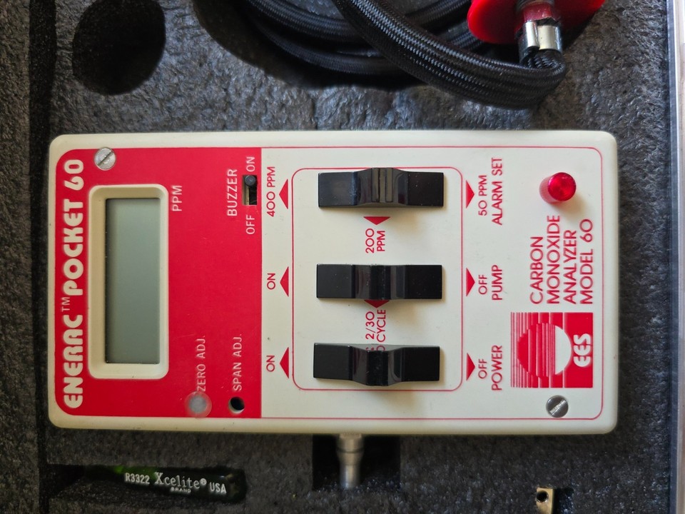 EES ENERAC POCKET CARBON MONOXIDE ANALYZER MODEL 60 W / BOX | eBay
