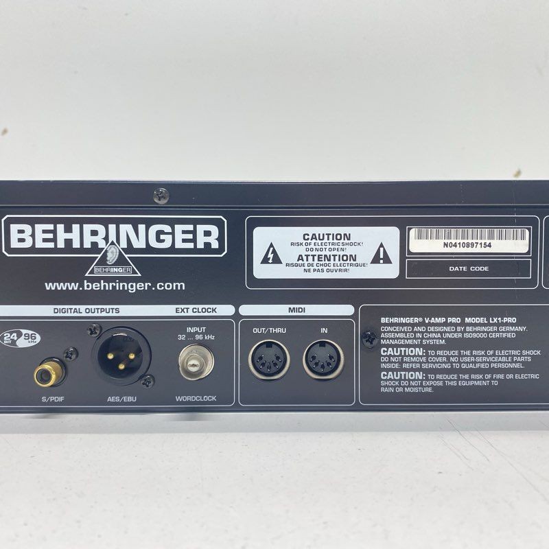 Behringer VAMP Pro Rackmount Digital Guitar Preamp Processor | eBay