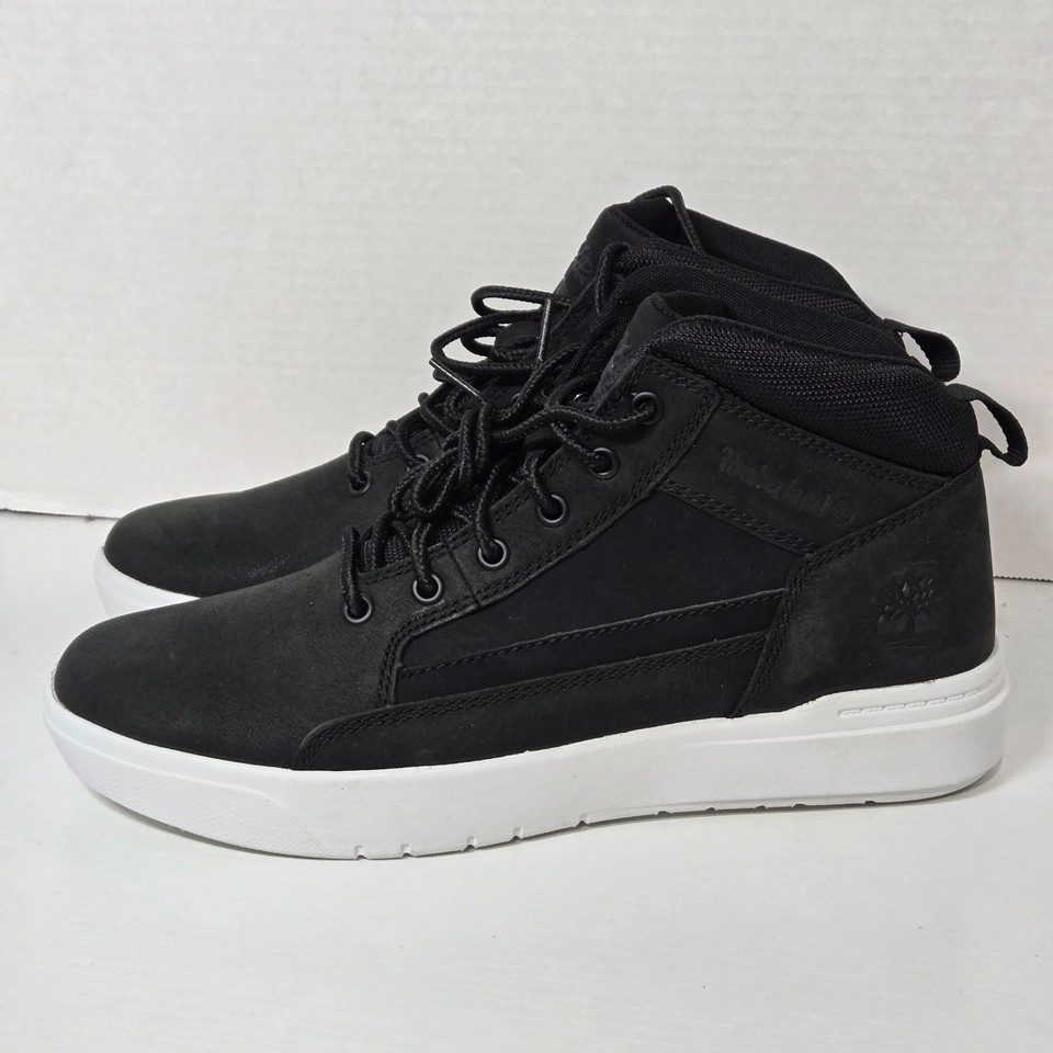 Timberland Men's Allston Nubuck Leather Mid Lace Up Sneakers Shoes ...