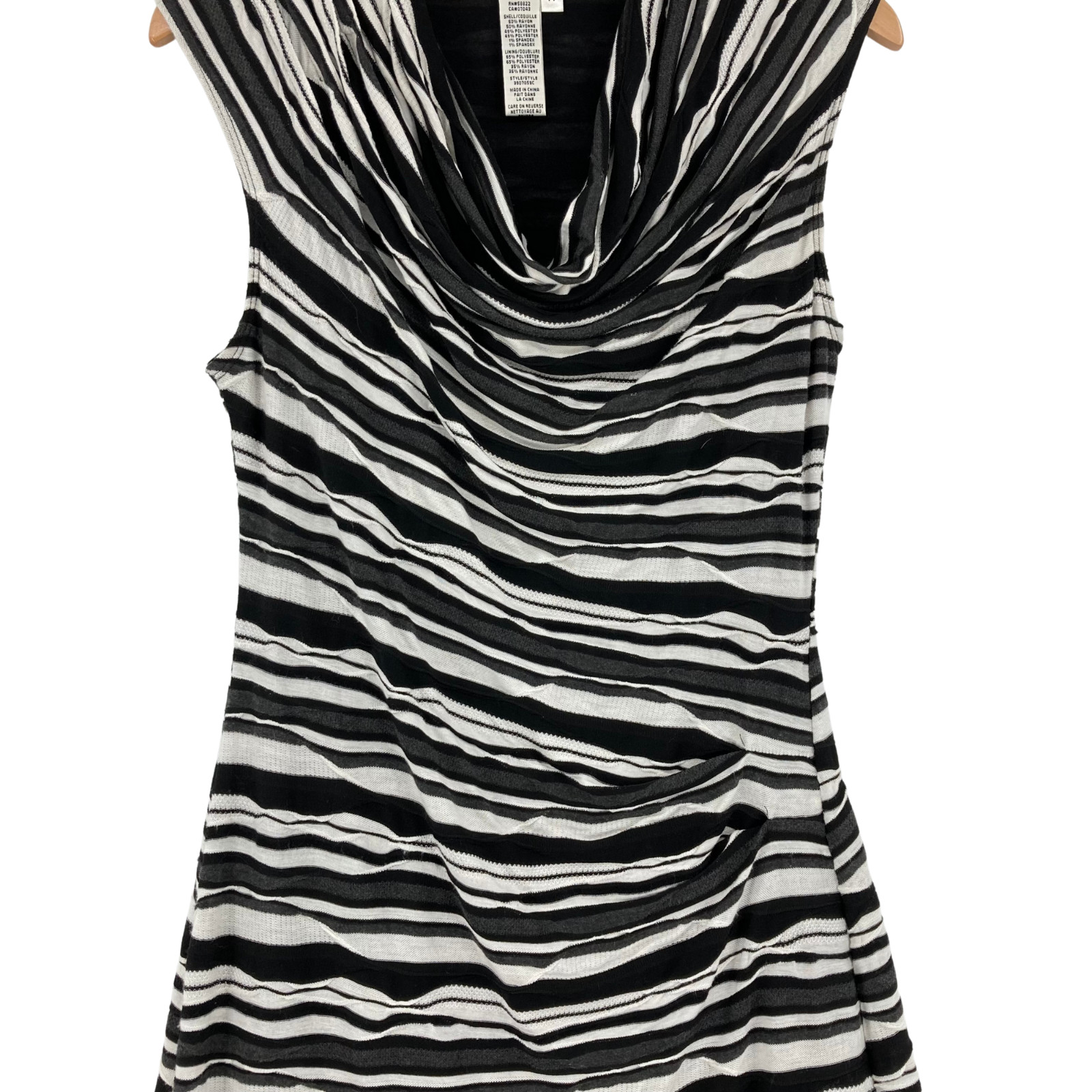 Max Studio Women's Rayon Zebra Print Sleeveless Cowl … - Gem