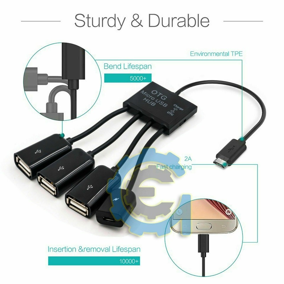 USB Adapters Micro USB / USBC / DP / HDMI / AUX Cable RCA lot TV Home ...