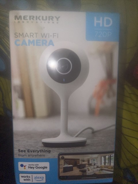 Merkury Innovations Indoor Smart Security Camera 720P Wi-Fi Camera HD ...