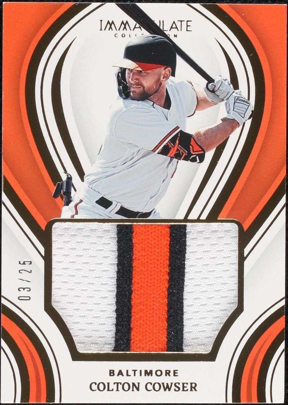 2023 Panini Immaculate Collection - Prime Rookies Materials Colton Cowser #PPM-CC /25 (MEM, RC ...