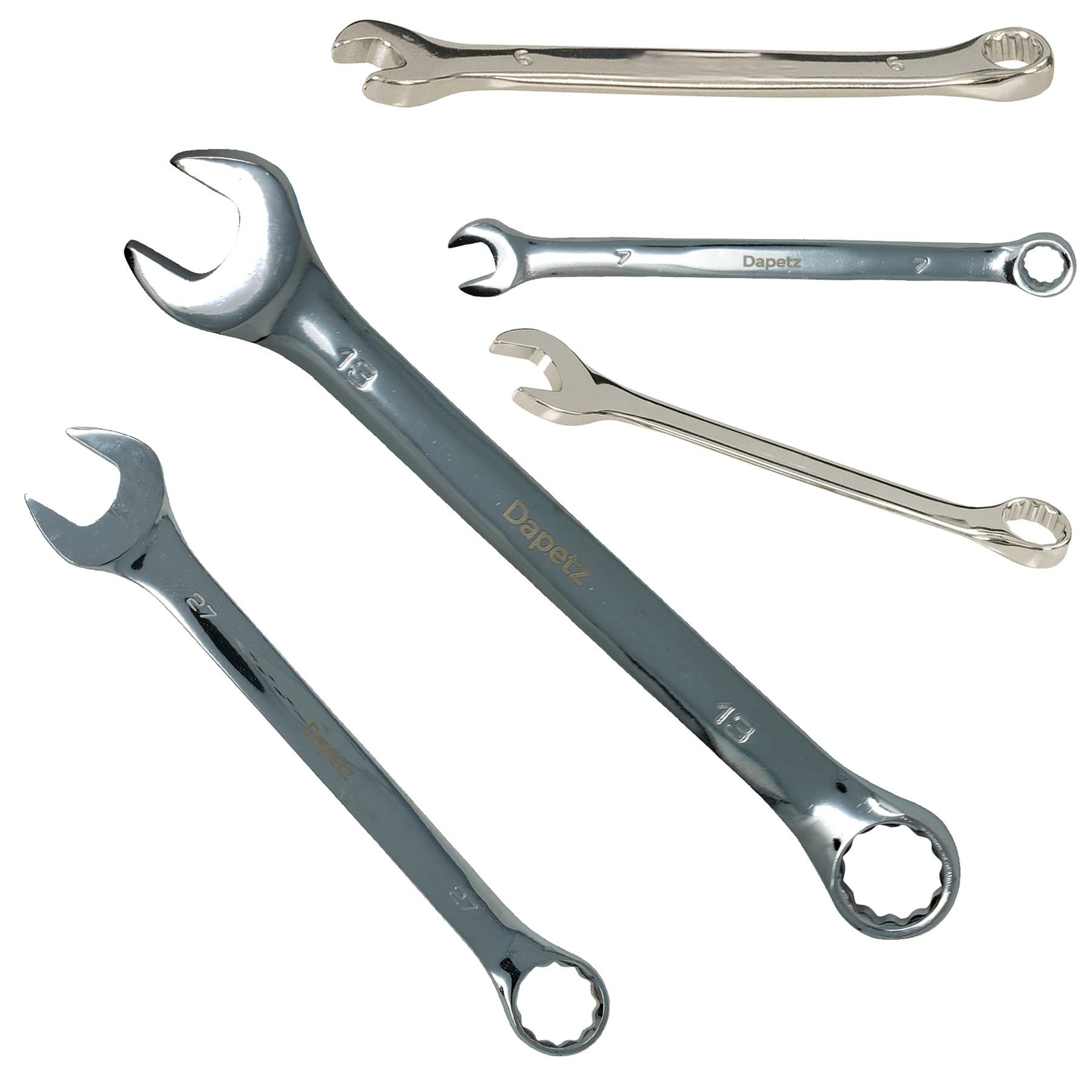 6mm - 32mm COMBINATION SPANNER OPEN & RING END METRIC CHROME VANADIUM ...