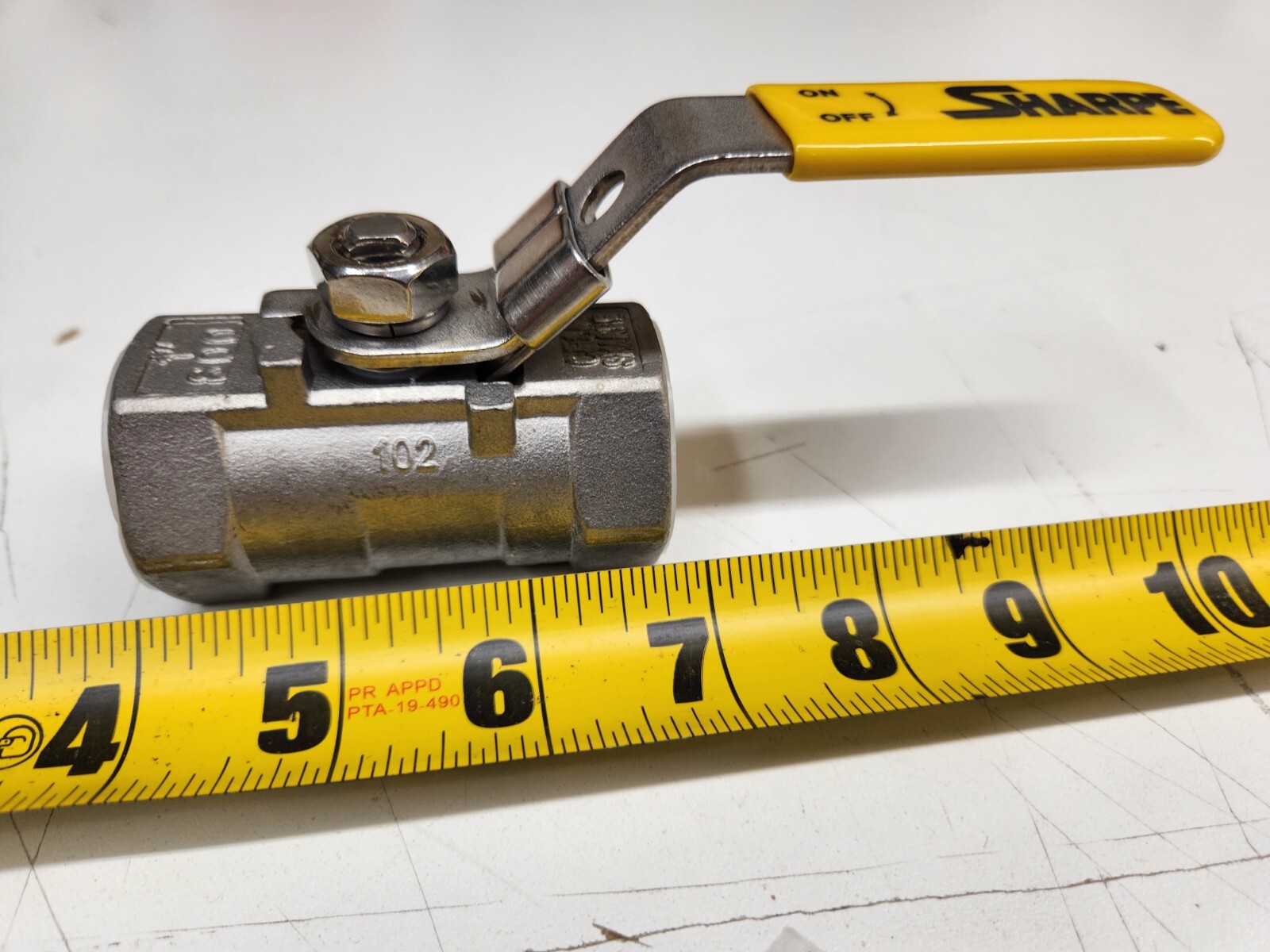 Sharpe 58876 Series 1" Threaded End Stainless Steel 5.5 GPM Ball Valve ...