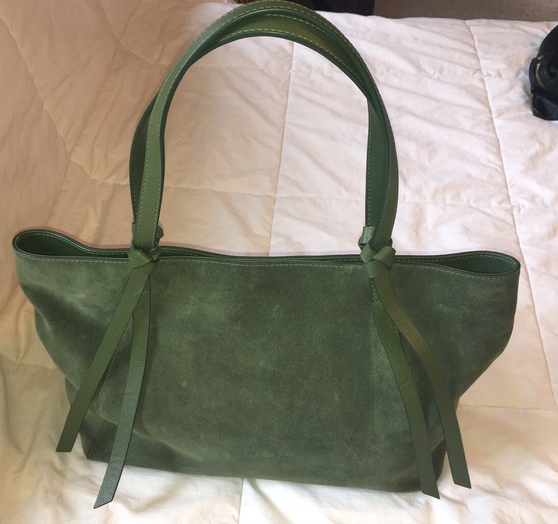 FOSSIL Chive Green RAYNA Tote Purse Bag-MINT | eBay