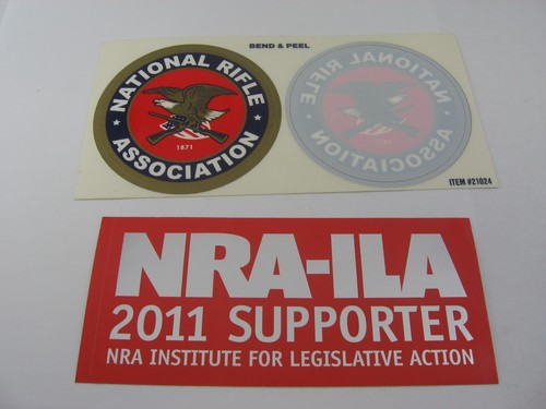 Lot of NRA Stickers NRA-ILA 2011 Supporter | eBay