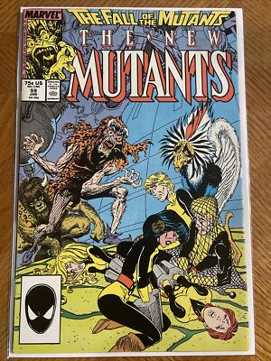 The New Mutants 59 The Fall Of The Mutants Crossover | eBay