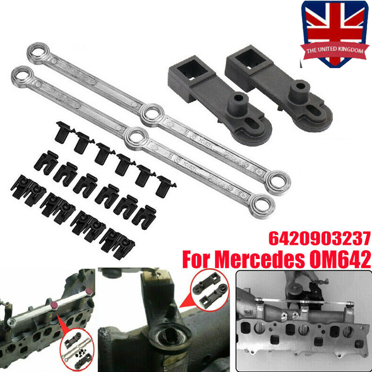 For Mercedes OM642 Intake Inlet Manifold Swirl Flap Repair Runner ...