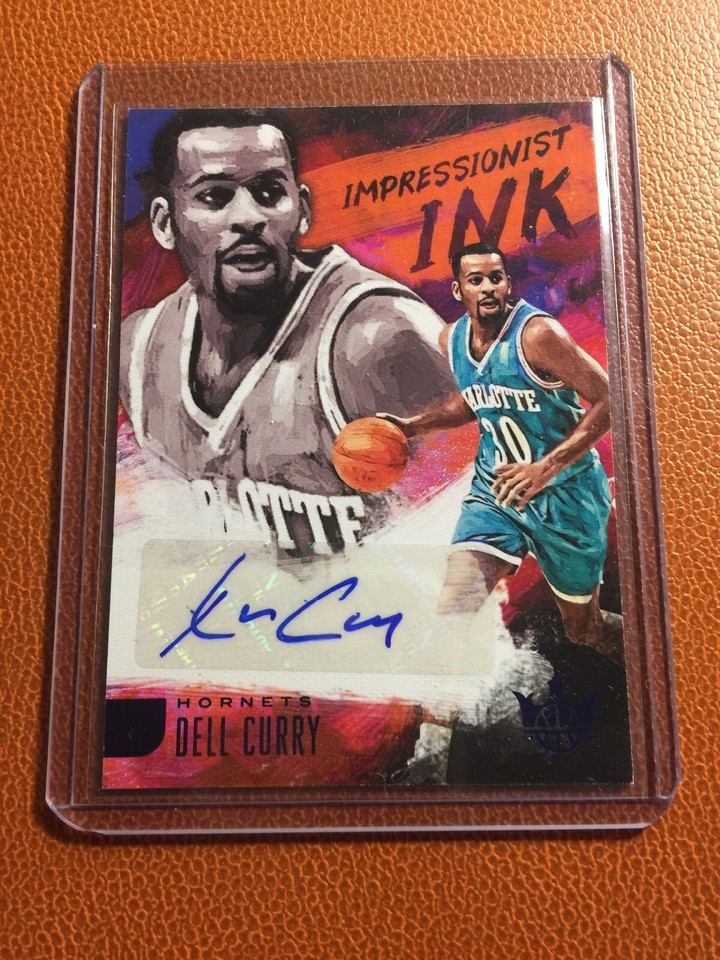 2018-19 Panini Court Kings DELL CURRY Impressionist Ink Sapphire Auto 7 ...