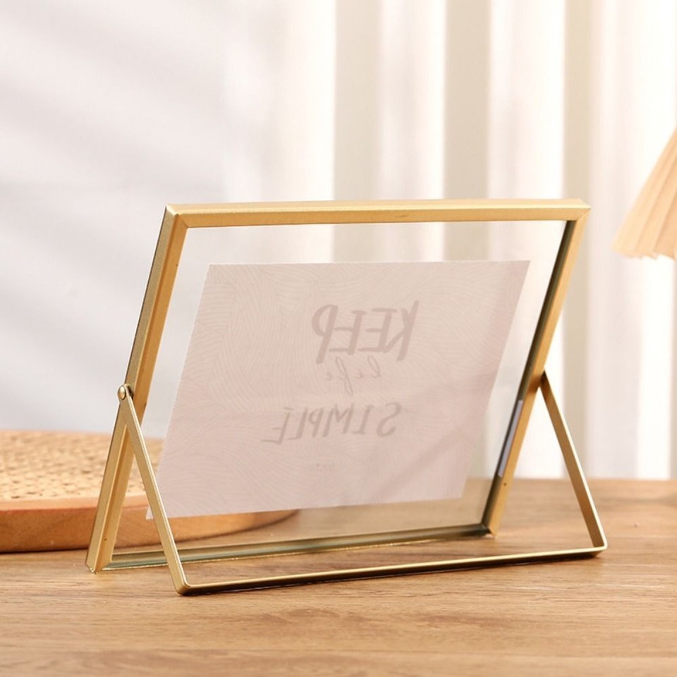 Transverse Photo Frame Metal Floating Picture Display Frame Home ...