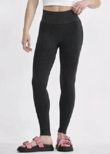 No Boundaries NEW♈Women's Ribbed SEAMLESS Leggings size S (4-6)~Washed ...