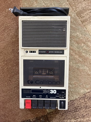 Vintage Califone 3430a Cassette Player Recorder +Hi/Low Tone & +Run ...