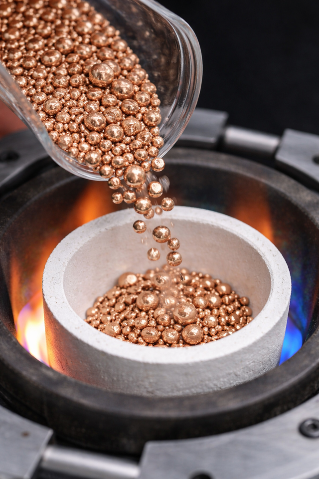 5 LBS 99.9% Pure Copper Shot Alloying Metal Sterling Silver Casting ...