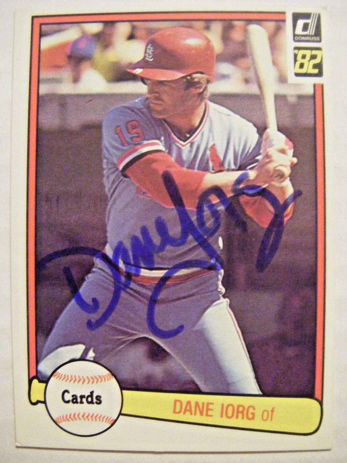 DANE IORG signed CARDINALS 1982 Donruss baseball card AUTO BRIGHAM YOUNG BYU 166 | eBay