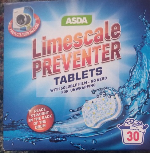 ASDA Limescale PREVENTER tablets for Washing Machine (10/20/Box of 30 ...