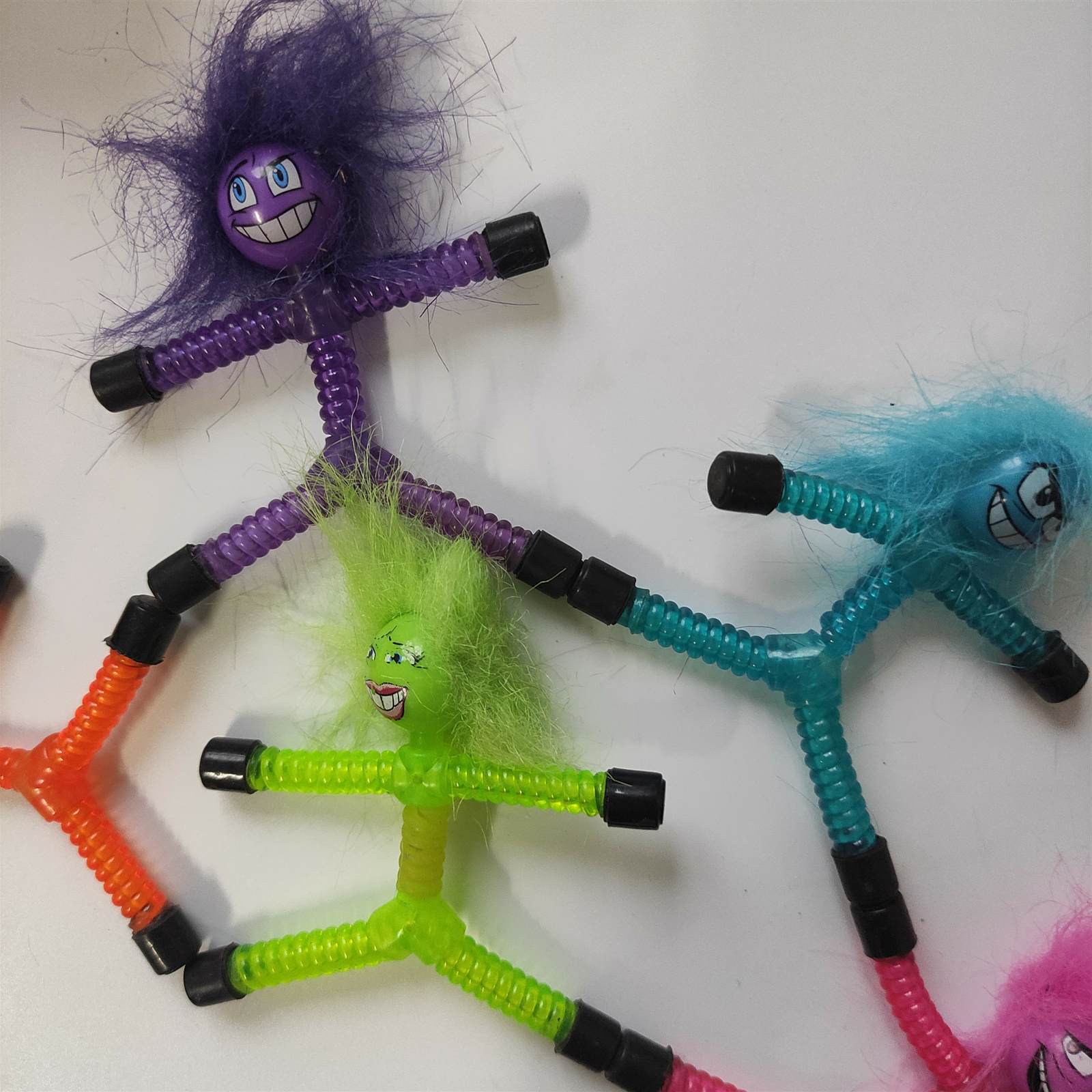 Ranom 3pcs Lot Purple Orange Blue Green Pink Stick Man Magnetic Cute ...