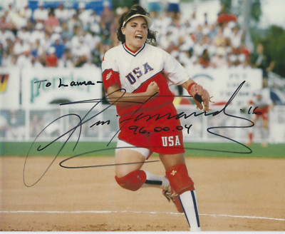 LISA FERNANDEZ 8 x 10 Photo USA Softball Olympics UCLA Bruins Signed ...