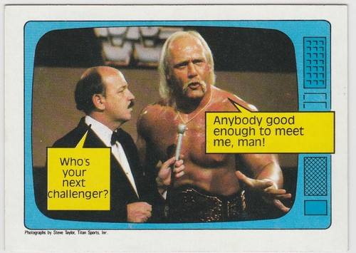 1985 Topps WWF WWE HULK HOGAN Rookie Card #57 with Mean Gene EX-NM | eBay