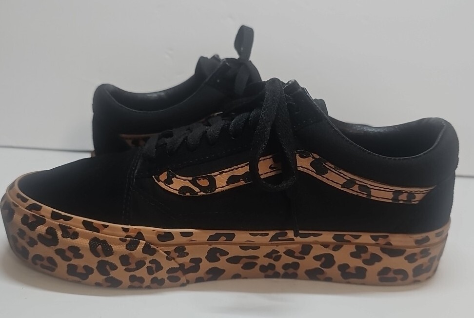 Vans Old Skool Platform Leopard Cheetah Print Sneaker… - Gem