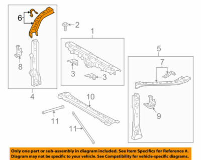 53213-33902 Toyota Support, radiator, upper rh 5321333902, New Genuine ...