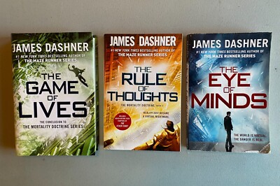 Lot of 3 James Dashner Books EYE OF MINDS * GAME OF LIVES * RULE OF ...