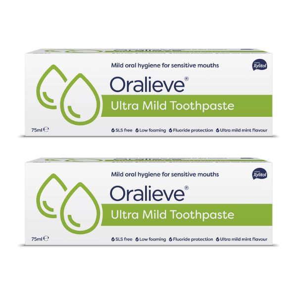 2x Oralieve Ultra Mild Toothpaste 75ml - Dry Mouth Toothpaste ...