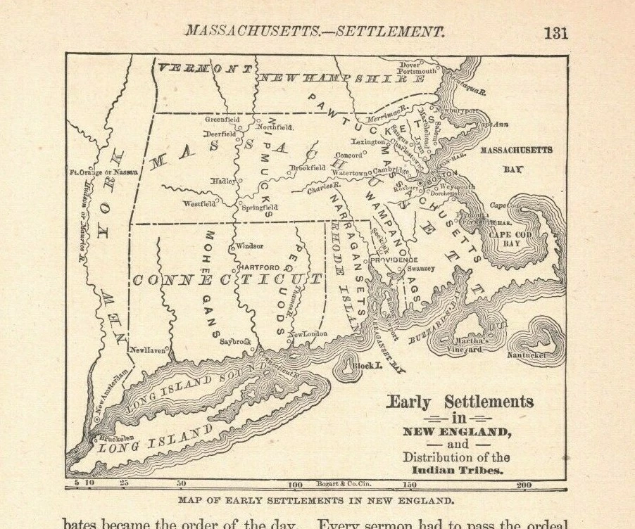 Early Settlements Map