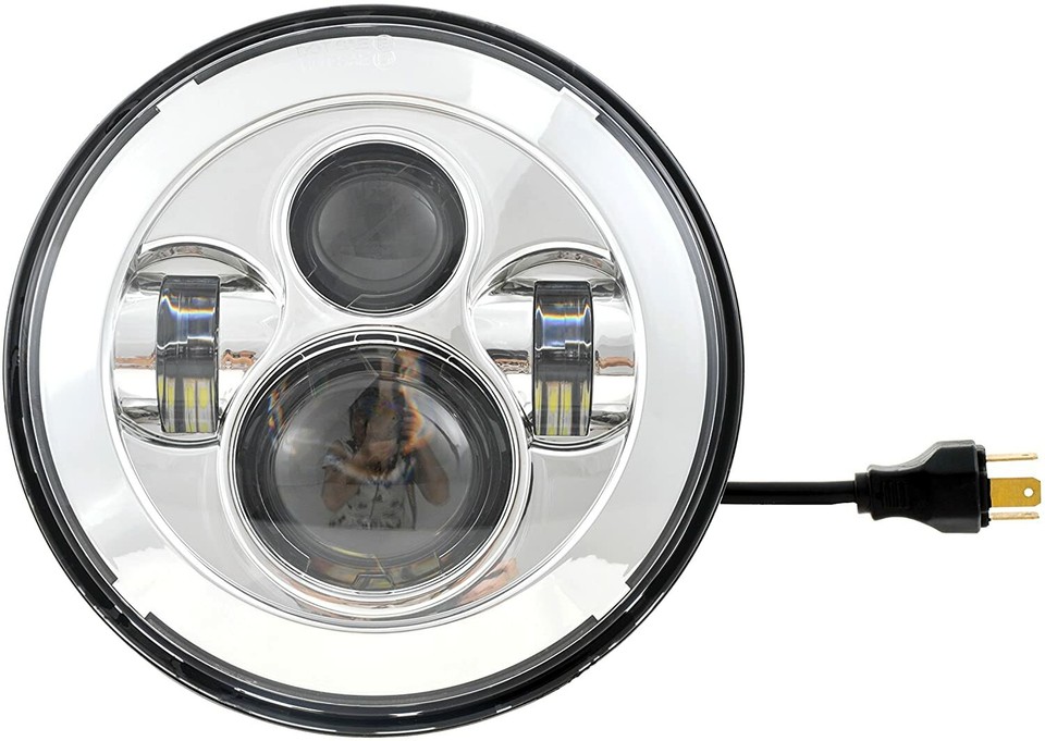 Harley Davidson Street Glide 7" LED Chrome Headlight Daymaker FLHX FLHR ...