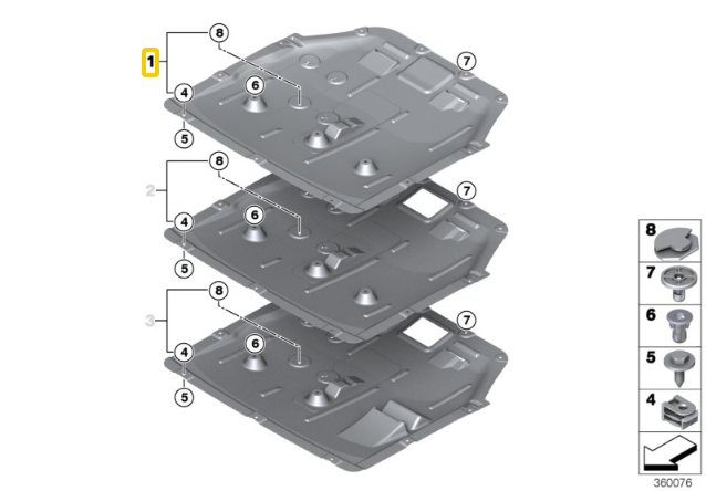 MINI F55 Under Engine Cover Shield 51757343141 Genuine for sale online ...