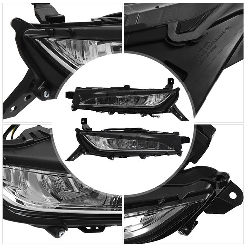 Left & Right Side Front LED DRL Fog Light Fit For 20-22 Lexus RX350 ...
