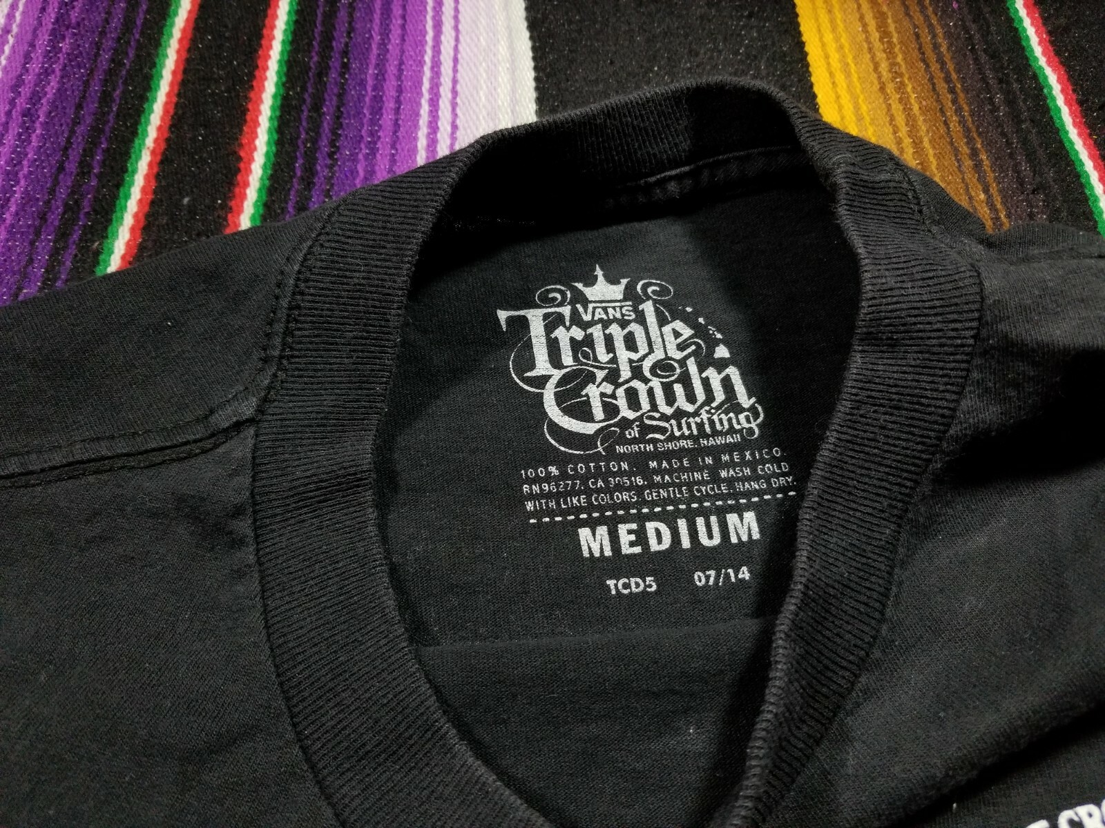 2014 Vans Triple Crown Of Surfing Long Sleeve Shirt S… - Gem