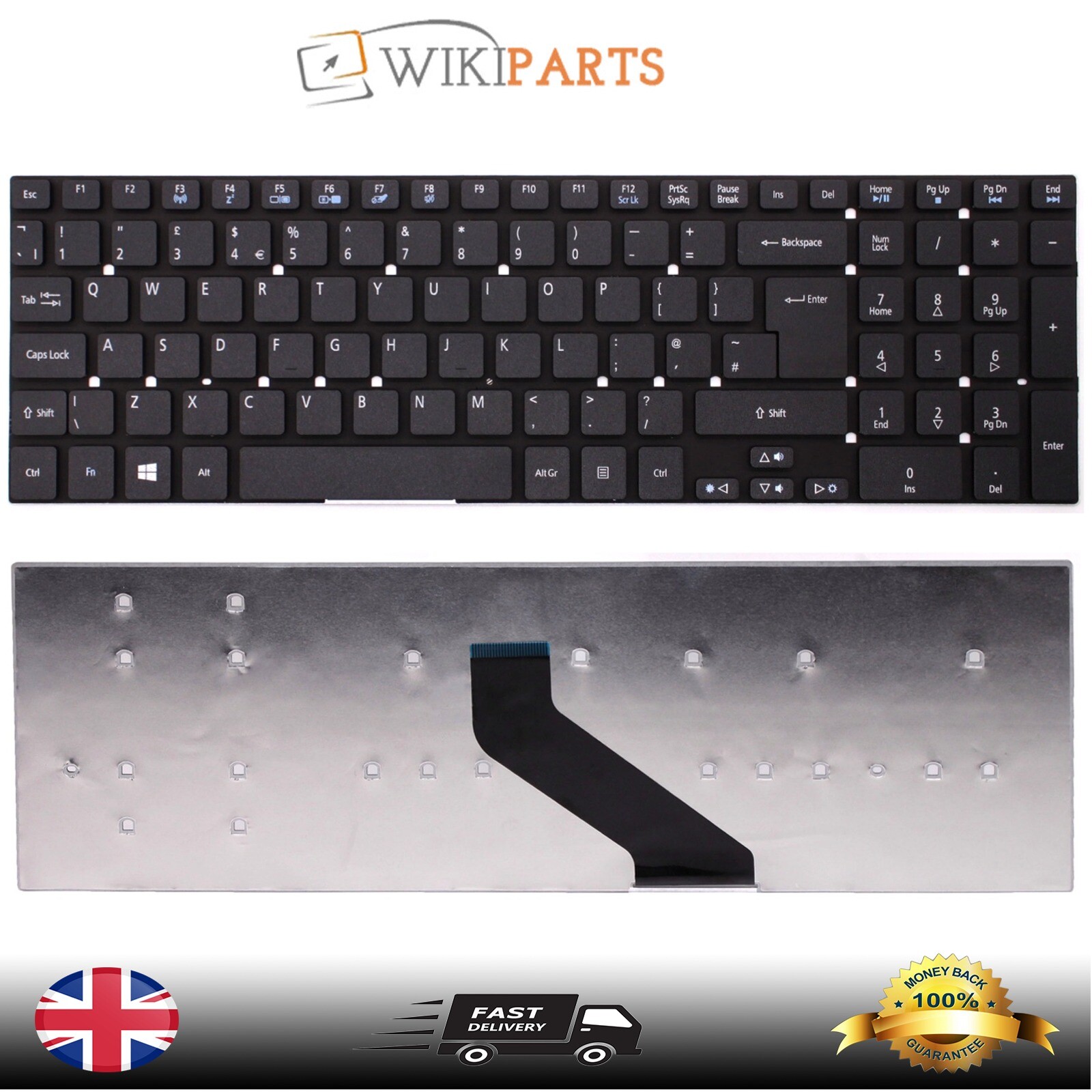 ACER ASPIRE E5-571 E5-511 E5-511P E5-521 E5-521G E5-551 KEYBOARD UK ...