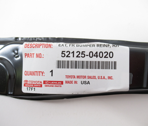 Genuine OEM Toyota 52125-04020 Passenger Front Bumper Cover Support 12 ...