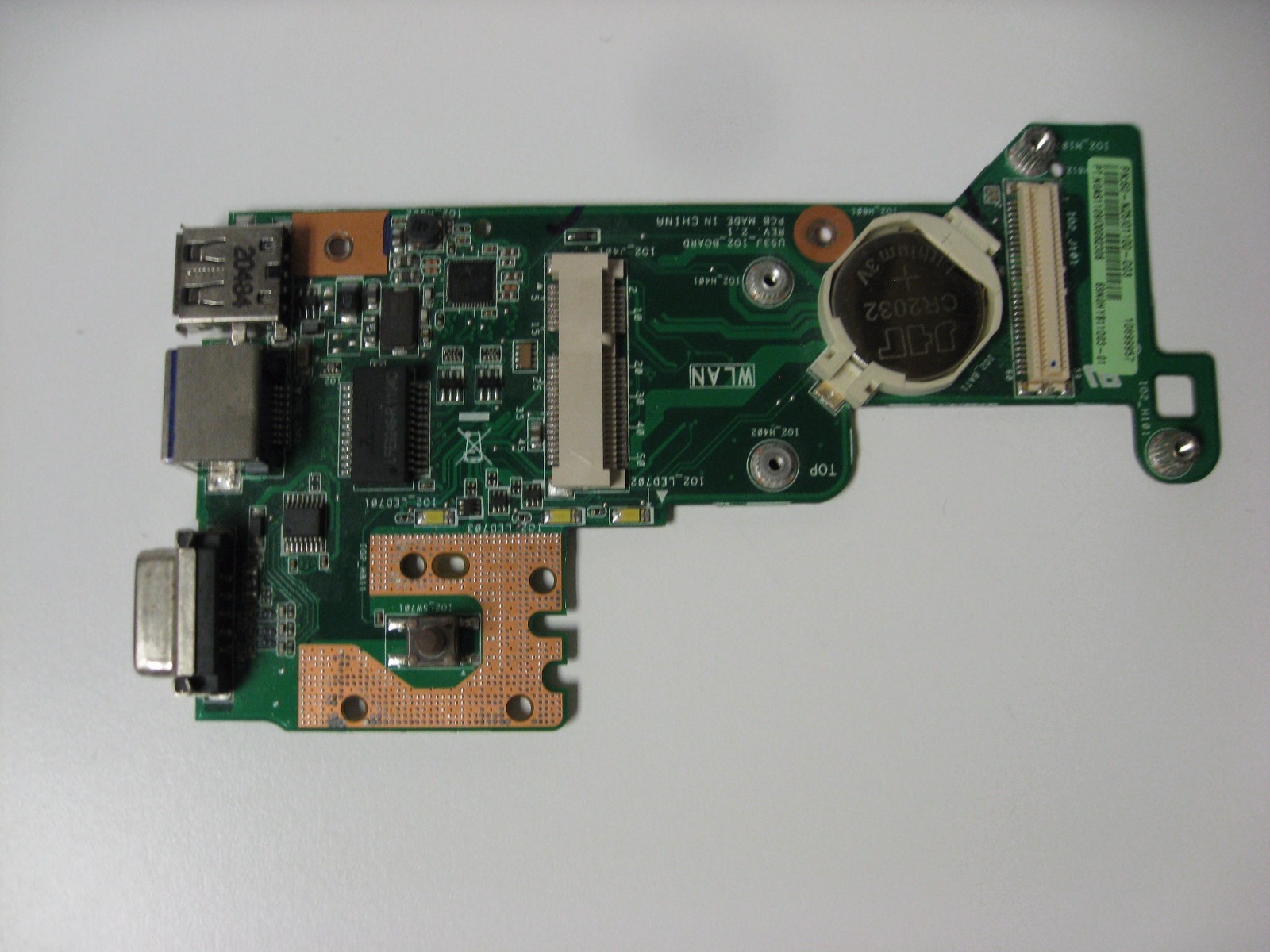 Asus U52F-BBR6 USB/LAN/VGA/Power Button Board 60-NZ5IO1100-D03 (P53-08 ...