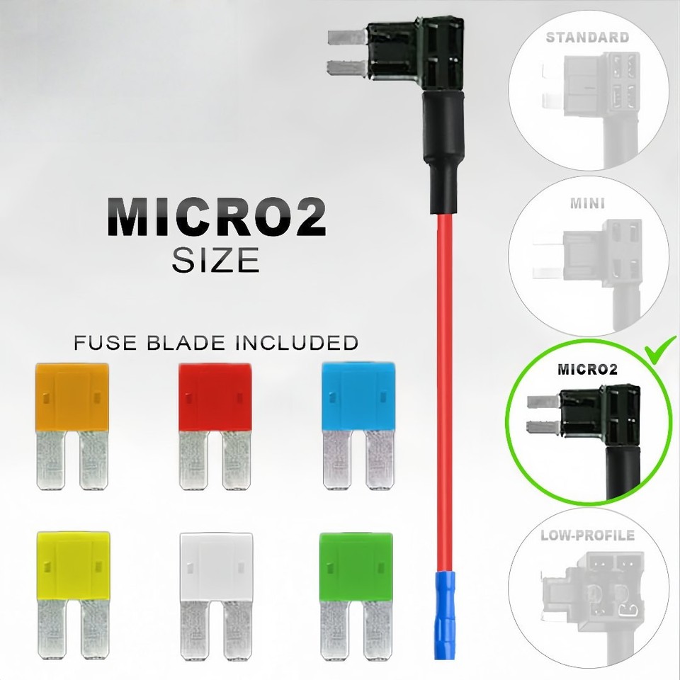 ALL Add-a-Circuit Fuse Adapter Standard Mini Micro 2 APPS AT Top Blade ...