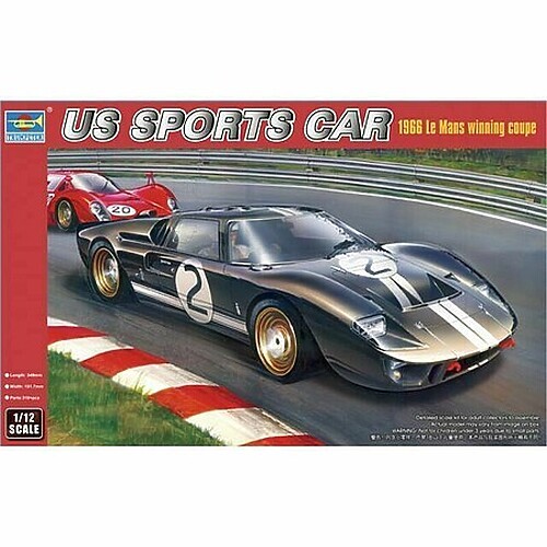 Trumpeter Ford GT40 Le Mans Edition - Plastic Model Car Kit - 1/12 ...