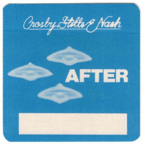 Crosby Stills & Nash. 1982 Daylight Again Tour After Show Cloth ...