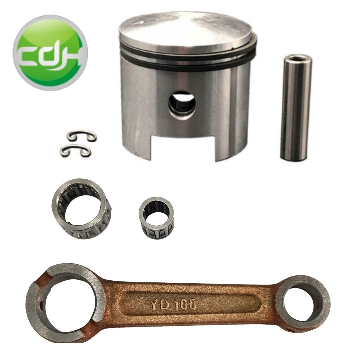 YD100/LD100 Piston Kit 50mmx40mm, Connecting Rod Set Gas Motorized ...