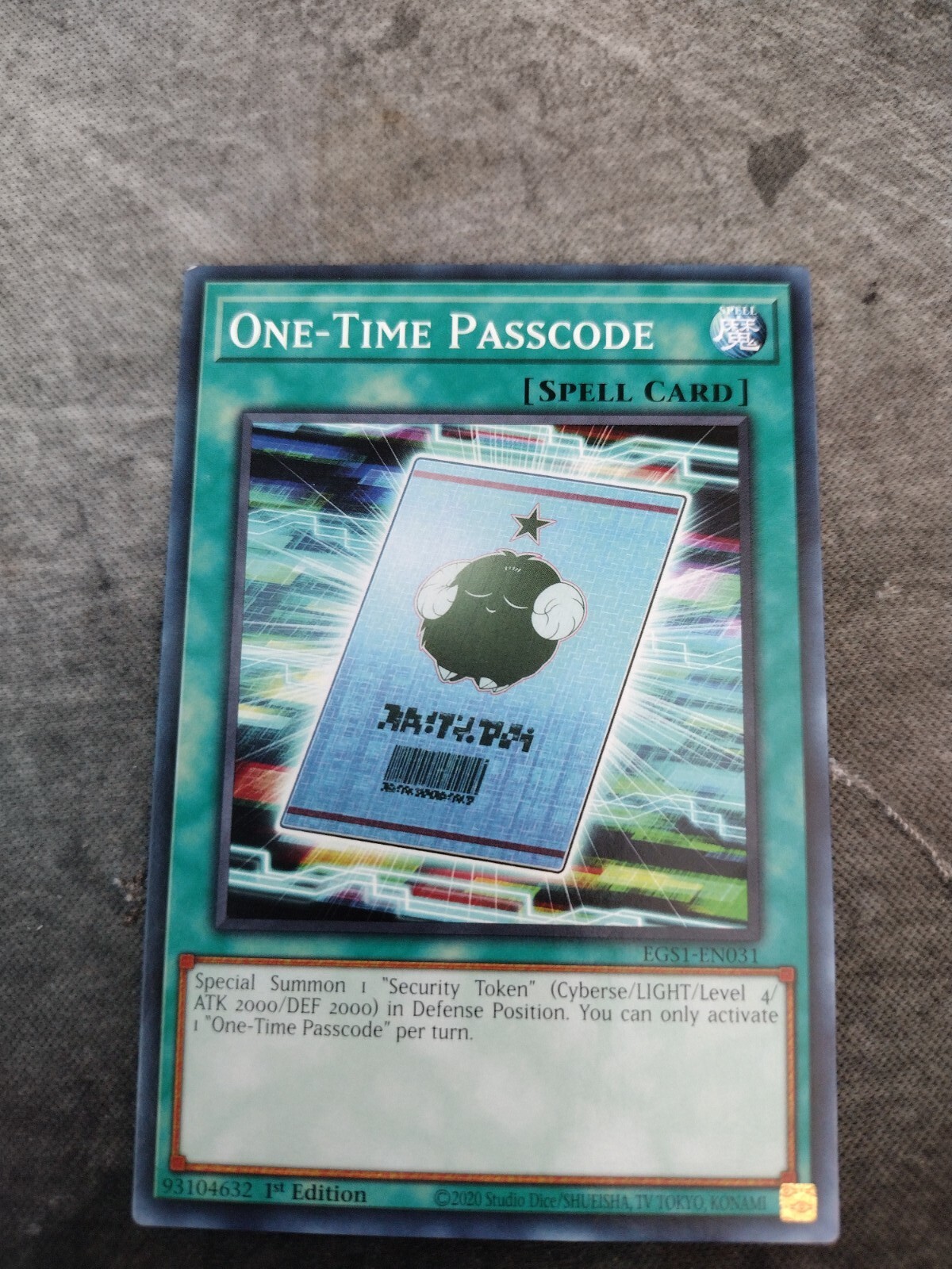 ONE-TIME PASSCODE [SPELL CARD] Yu-Gi-Oh! | eBay