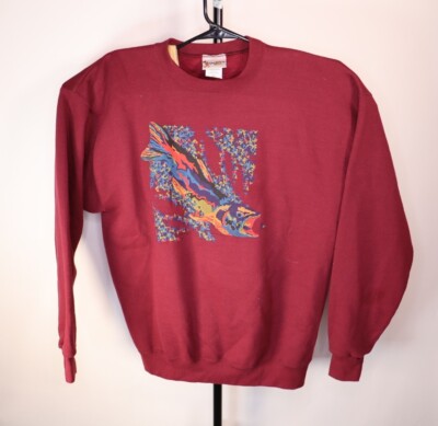 Walt Disney World Sweatshirt Maroon Fish Carson Corbett Unisex Size L ...