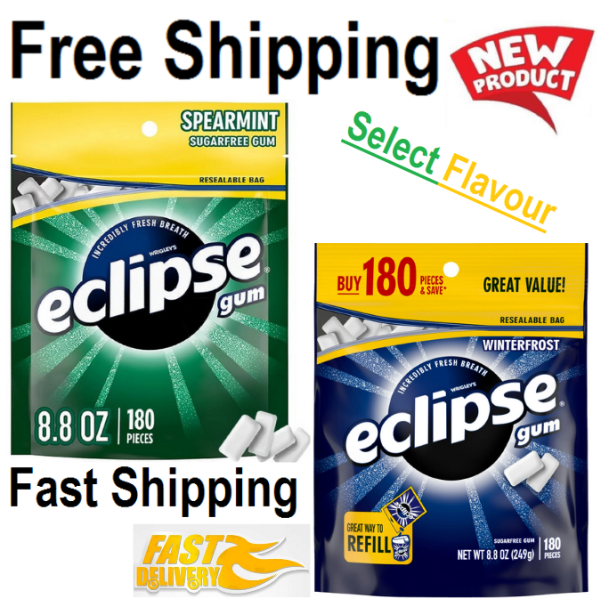 Eclipse Gum Logo Eclipse Sugar Free Polar Ice Chewing Gum (18 Ct)