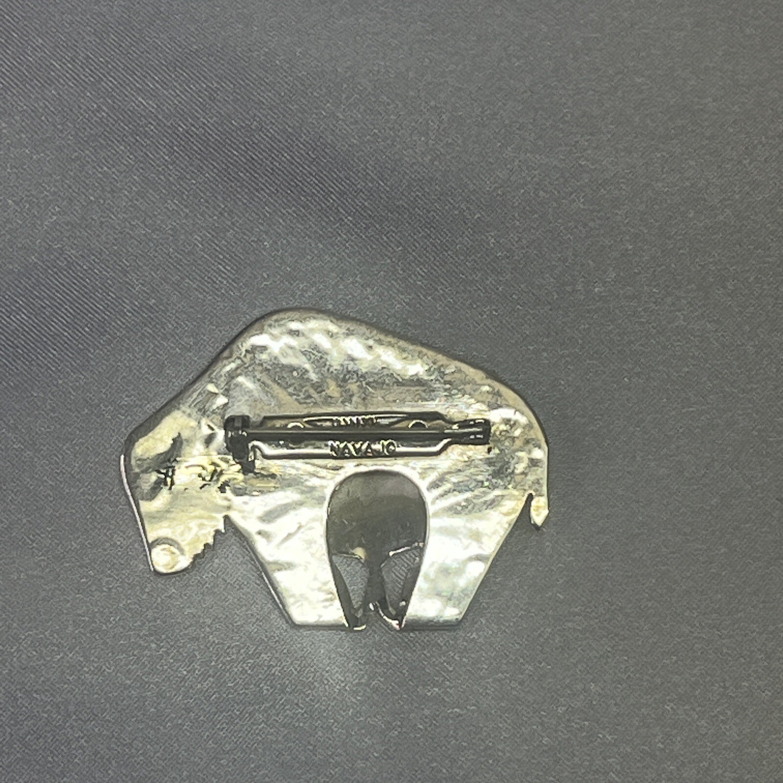 NAVAJO Allison Snowhawk Lee Sterling Silver Buffalo S… - Gem