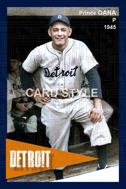 Prince Oana - 1945 Detroit Tigers - choose a size - colorized print | eBay