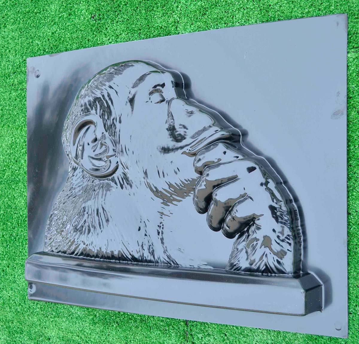 Mold monkey plaster concrete decor wall sculpture Mold ABC plastic D06 ...